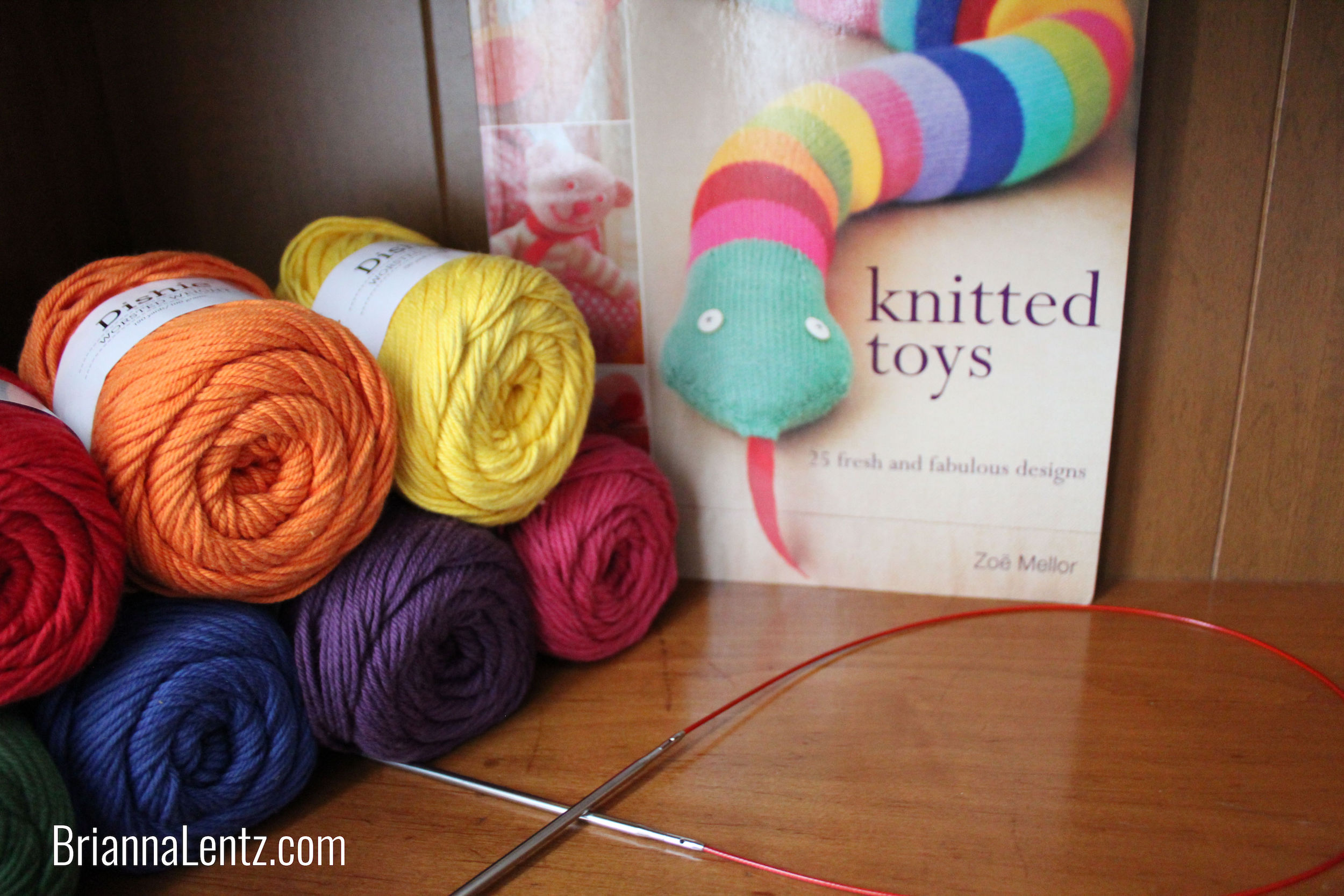Rainbow Amigurumi Knitted Snake | Brianna Lentz